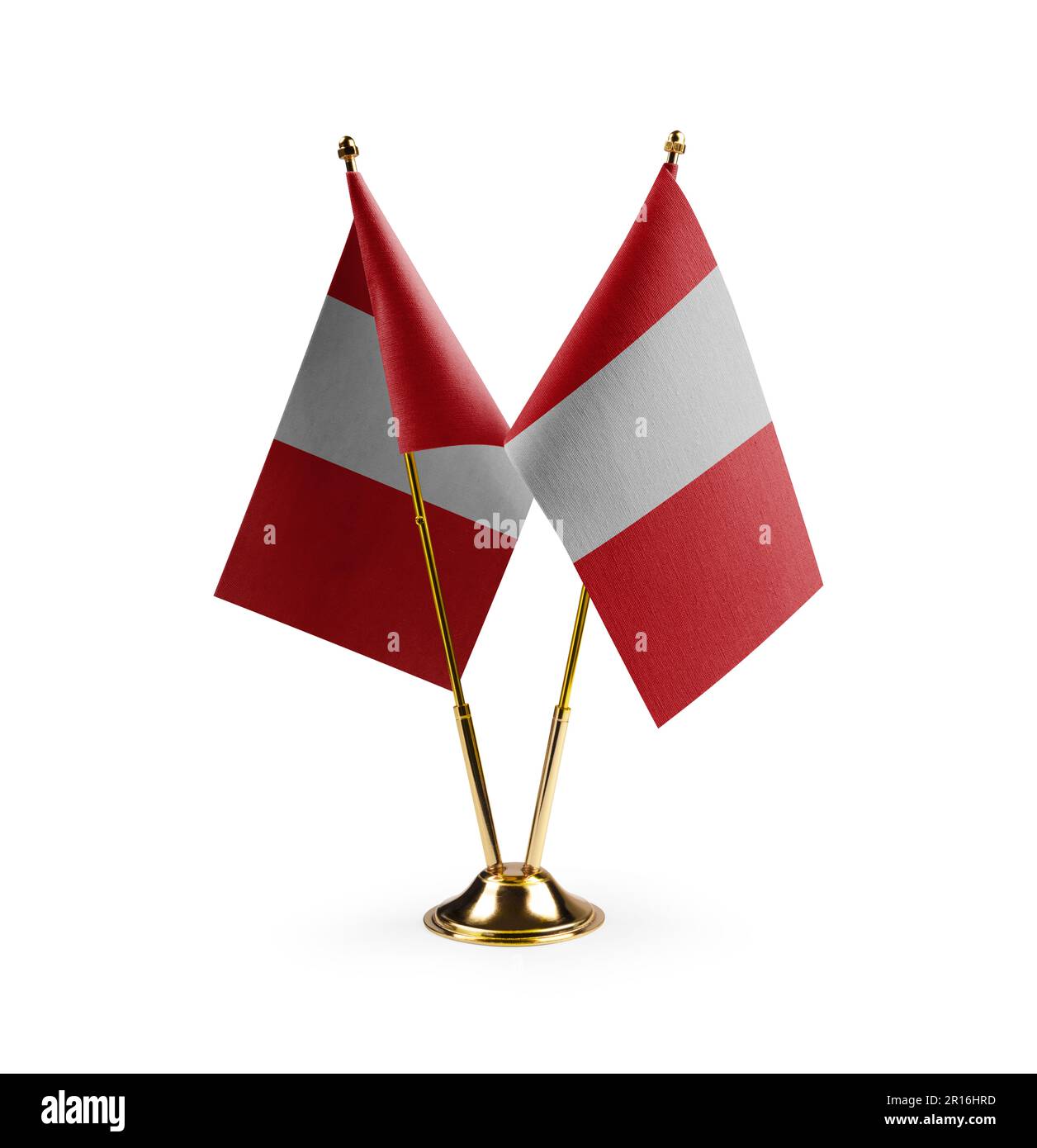 Small national flags of the Peru on a white background Stock Photo - Alamy