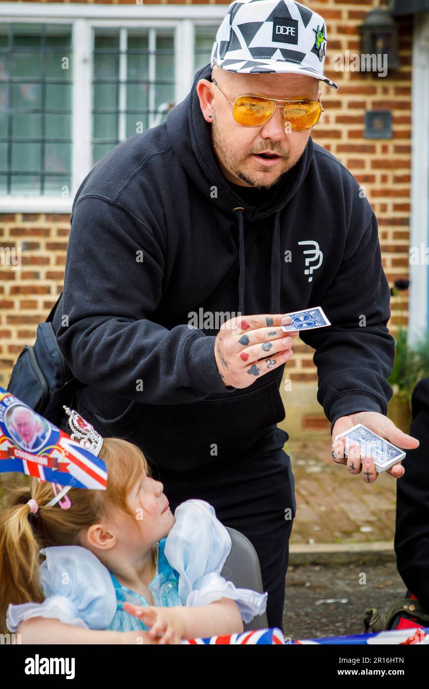 King Charles III Coronation Street Party in Cowden Village, Kent Stock ...