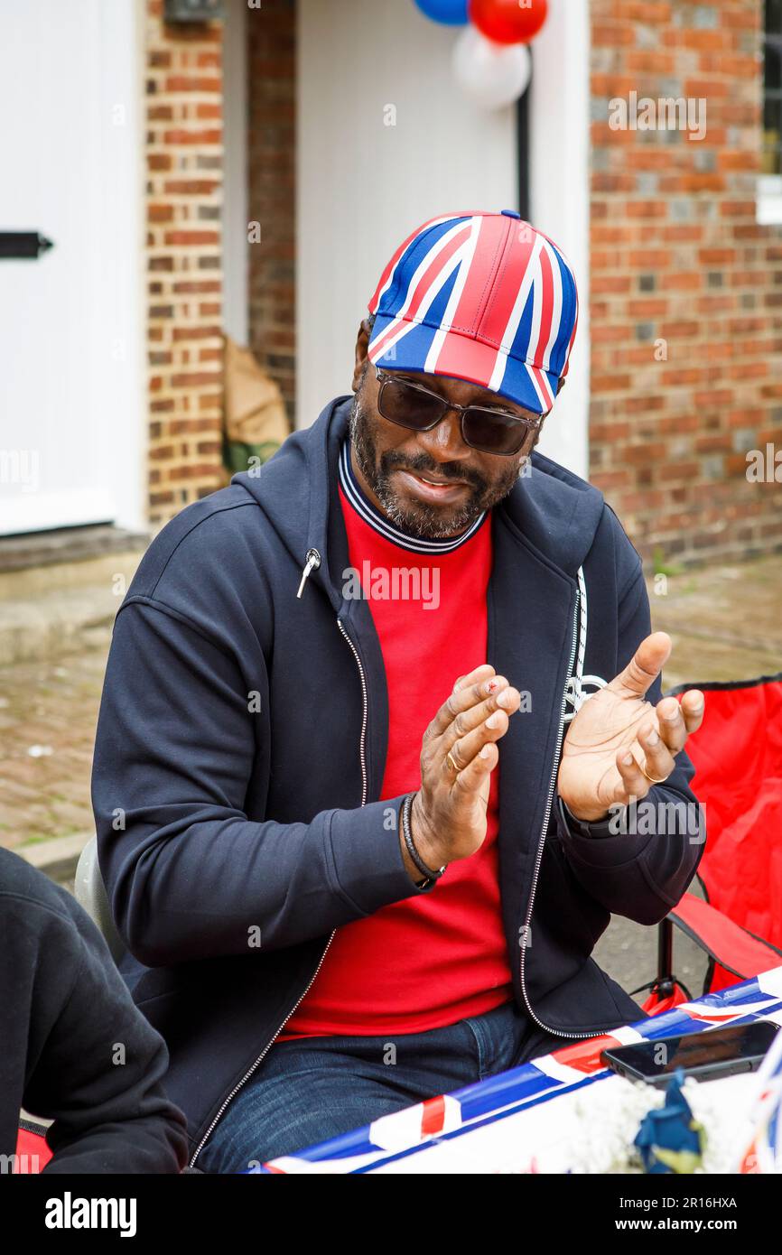 King Charles III Coronation Street Party in Cowden Village, Kent Stock ...