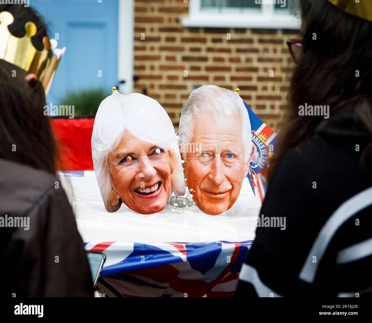 King Charles III Coronation Street Party in Cowden Village, Kent Stock ...