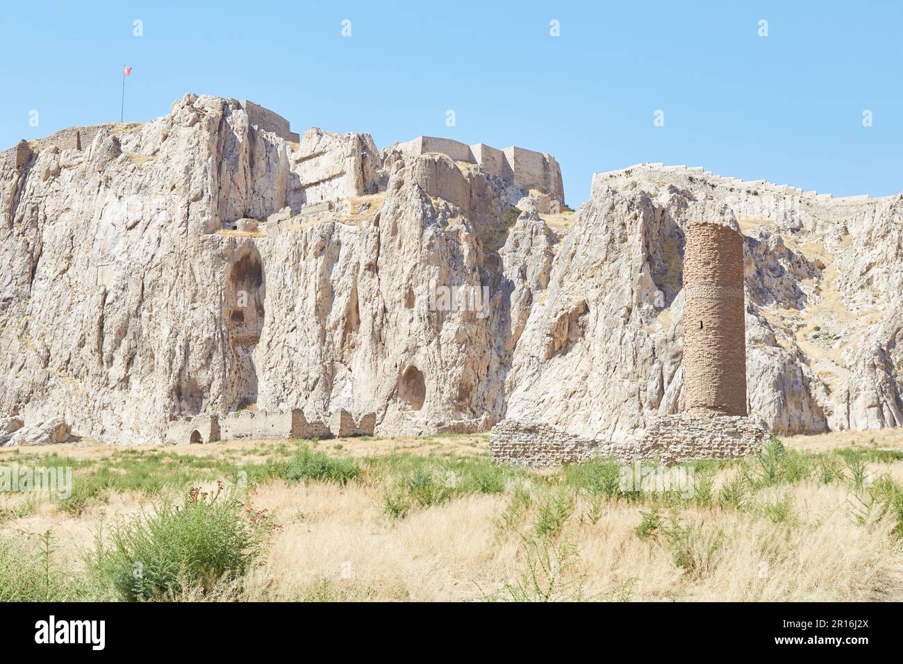 Van Castle in Van, Turkey was the headquarters of the Urartians, a ...