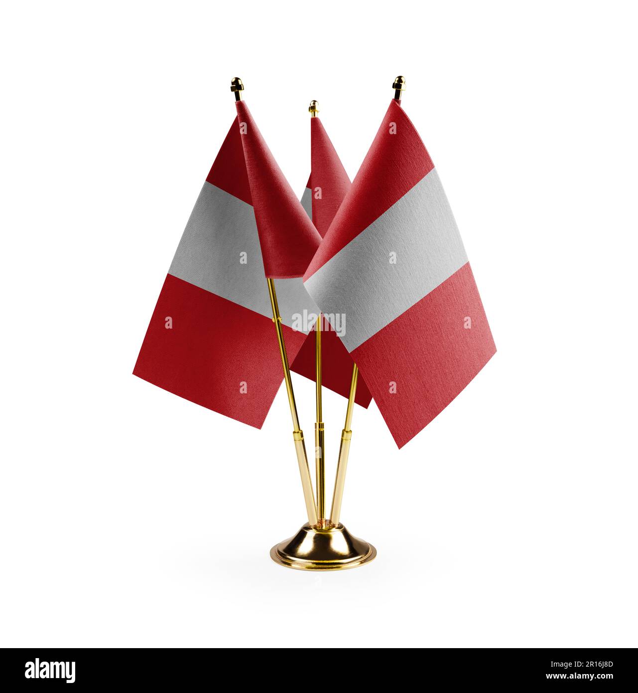 Small national flags of the Peru on a white background Stock Photo - Alamy