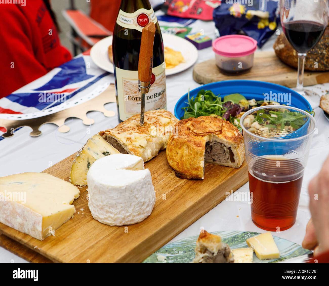 King Charles III Coronation Street Party in Cowden Village, Kent Stock ...