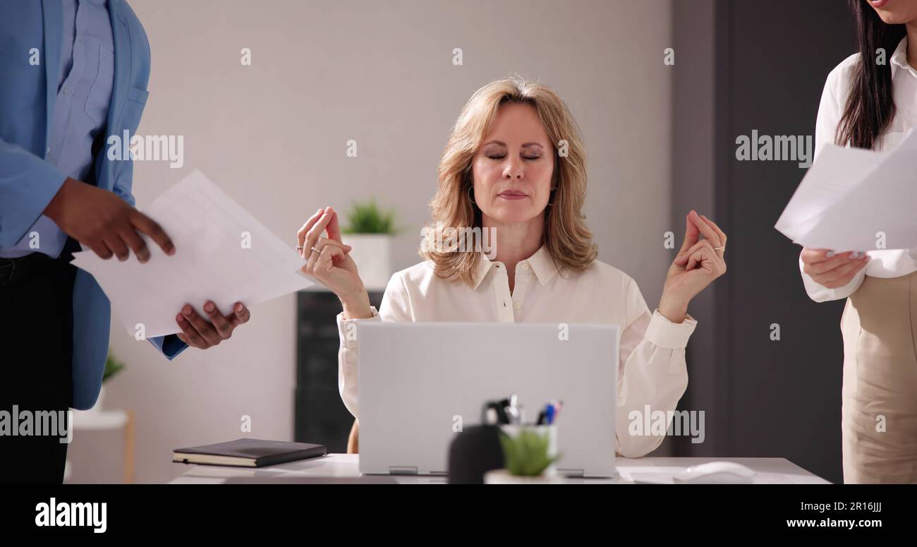 Corporate Business People Stress Management And Pressure Stock Photo ...