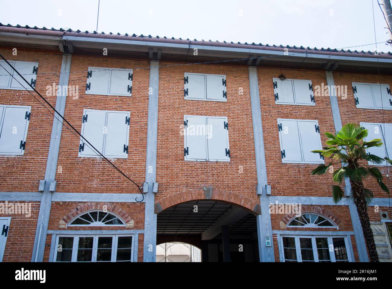 Tomioka silk mill cocoon warehouse Stock Photo - Alamy