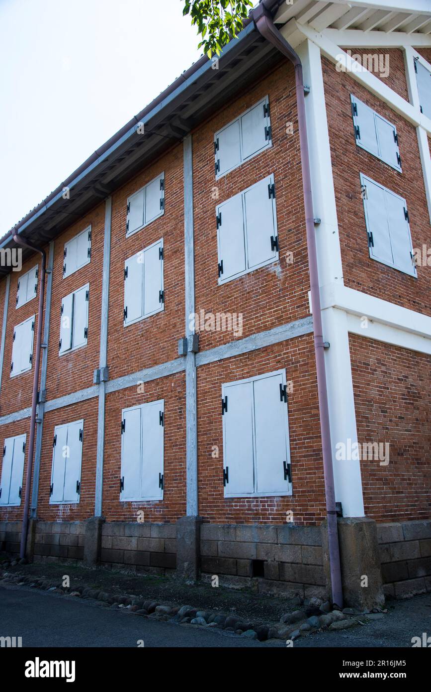 Tomioka silk mill cocoon warehouse Stock Photo - Alamy