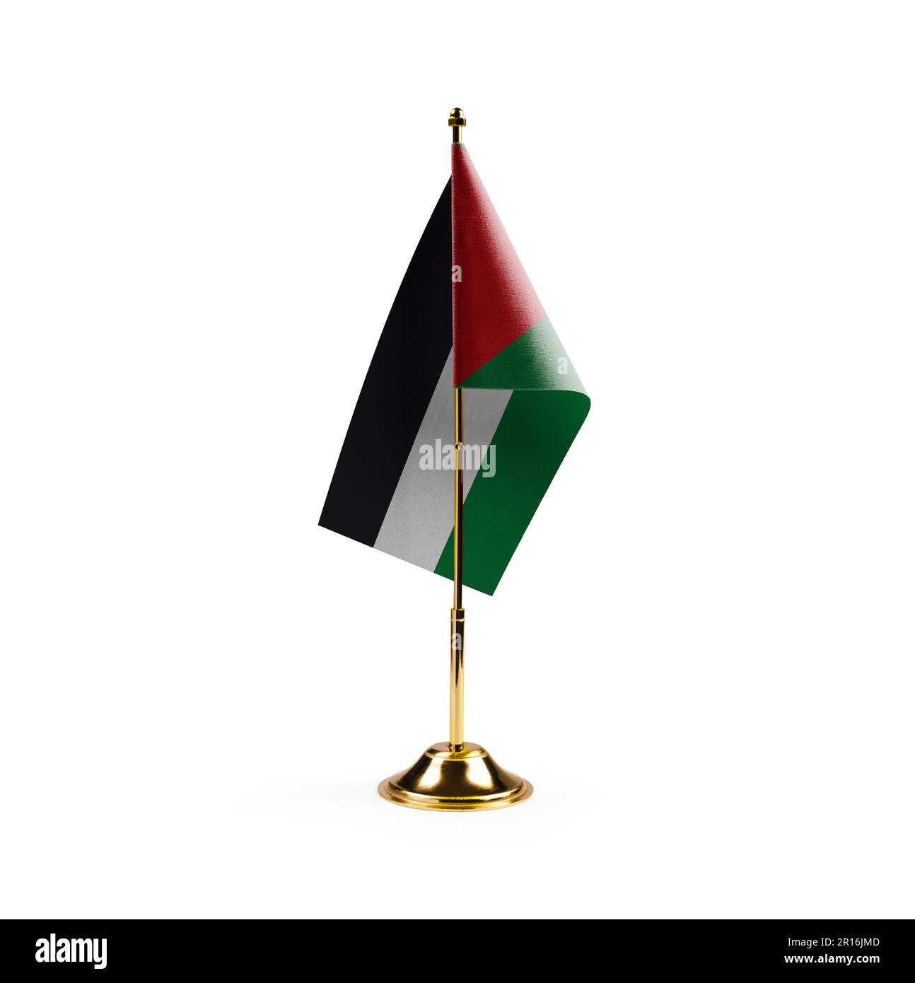 Small national flag of the Palestine on a white background Stock Photo ...
