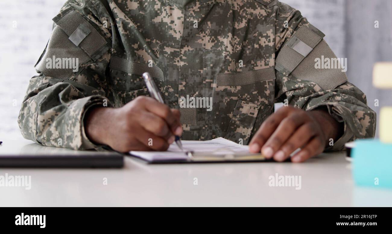 Military Student Education. Army Soldier Veteran In College Stock Photo ...