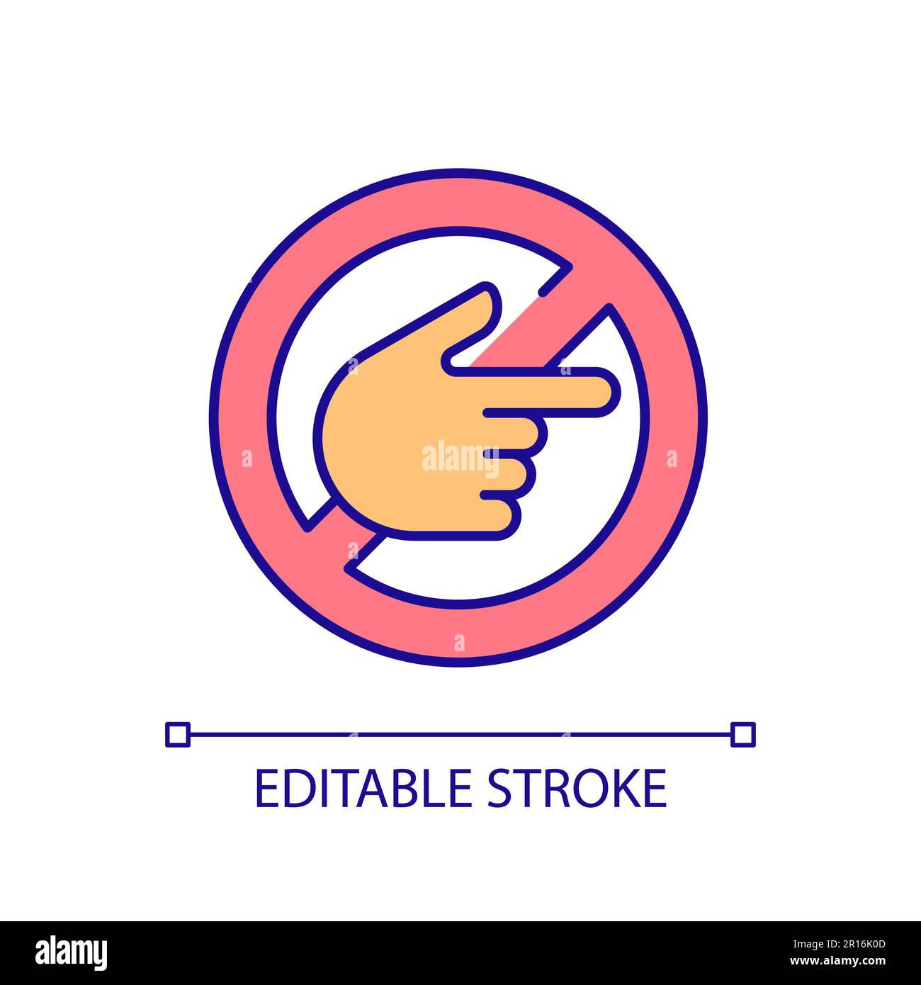 Do not touch RGB color icon Stock Vector Image & Art - Alamy