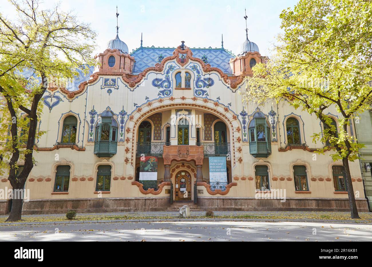 The iconic and colorful Raichle Palace in Subotica, Serbia, built in ...