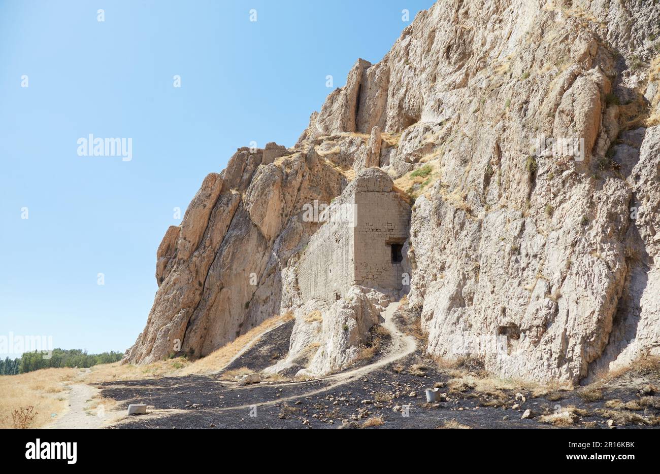 Van Castle in Van, Turkey was the headquarters of the Urartians, a ...