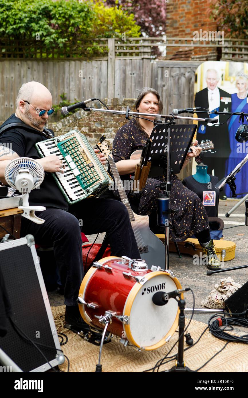 King Charles III Coronation Street Party in Cowden Village, Kent Stock ...