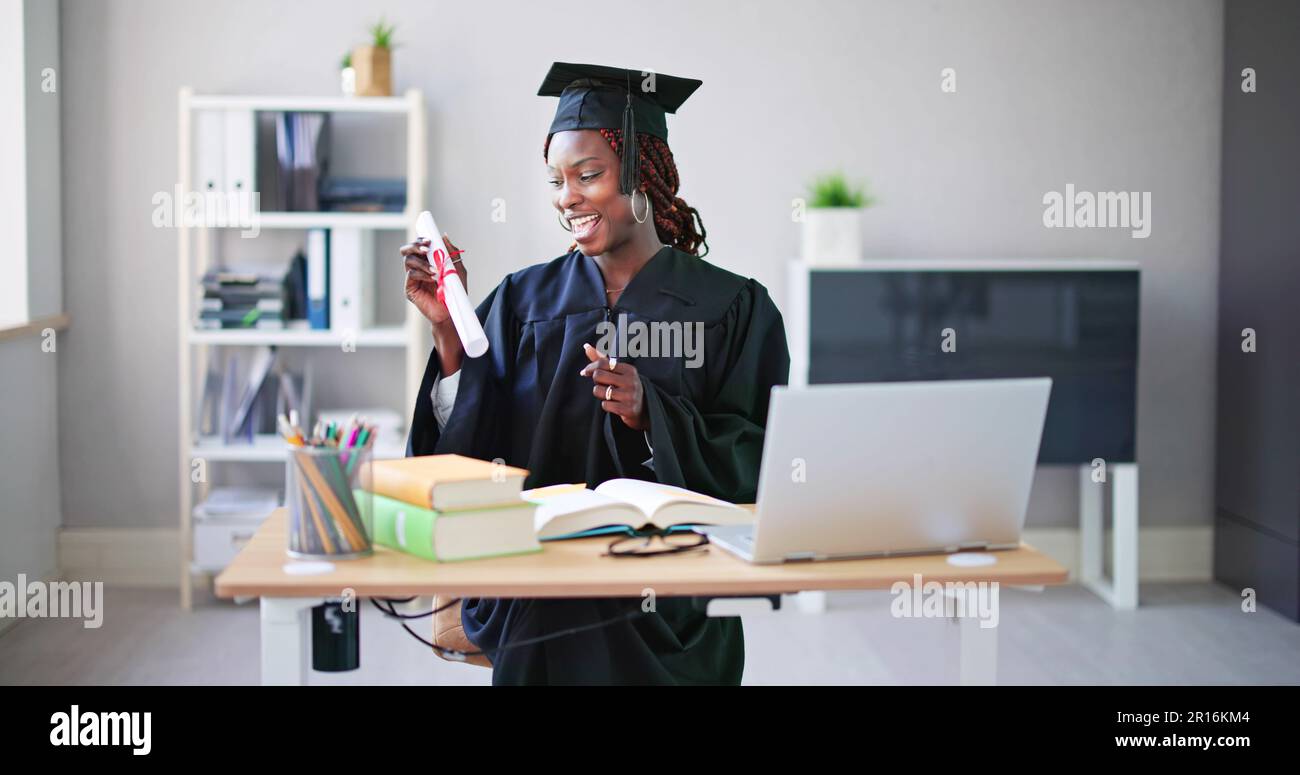 Online University Home Technology. Modern Bachelor with Computer Stock ...