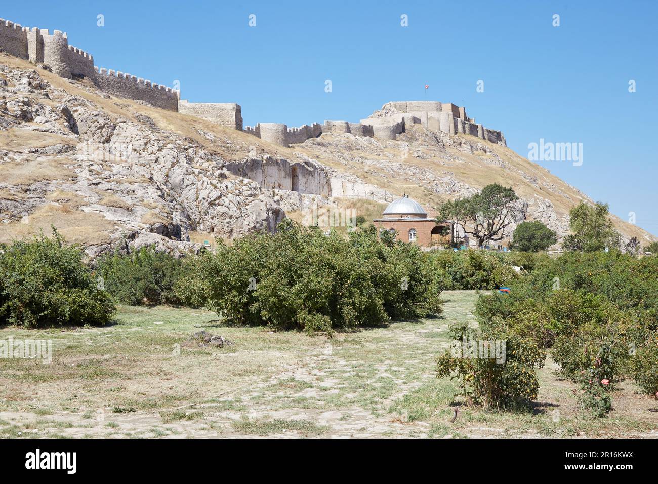 Van Castle in Van, Turkey was the headquarters of the Urartians, a ...