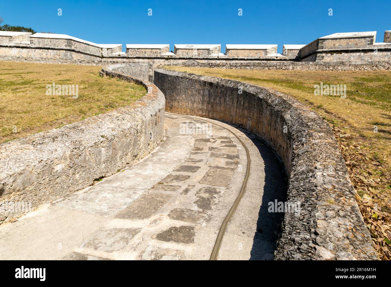 Spanish colonial military architecture, Fort San Jose el Alto, Campeche ...