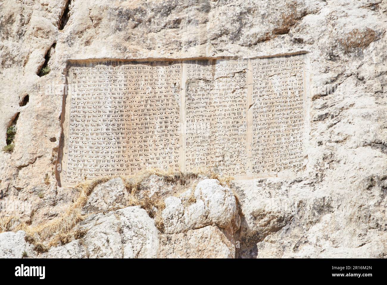 An inscription on the rockface of Van Castle left by legendary monarch ...