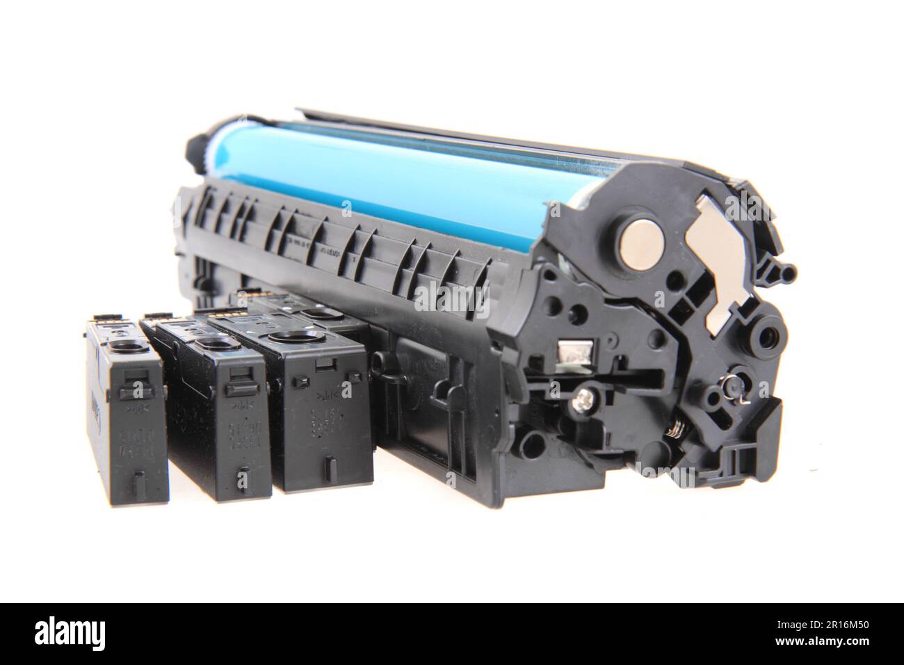 laser toner cartridge isolated on the white background Stock Photo - Alamy