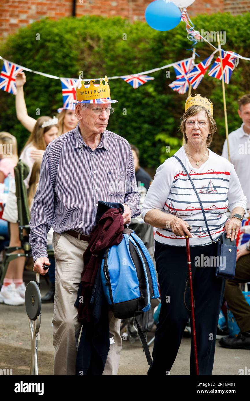 King Charles III Coronation Street Party in Cowden Village, Kent Stock ...