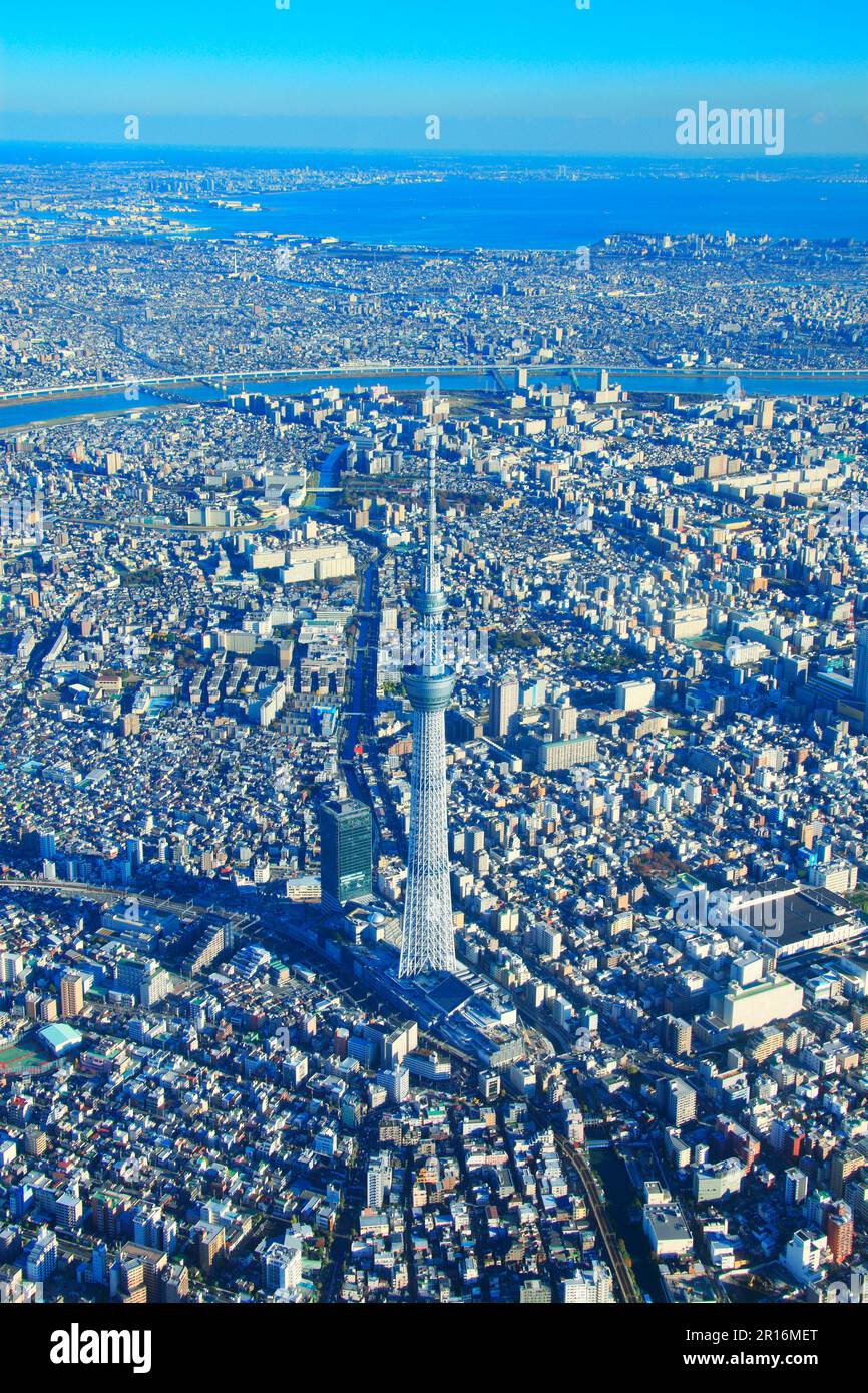 Tokyo river sea aerial hi-res stock photography and images - Alamy