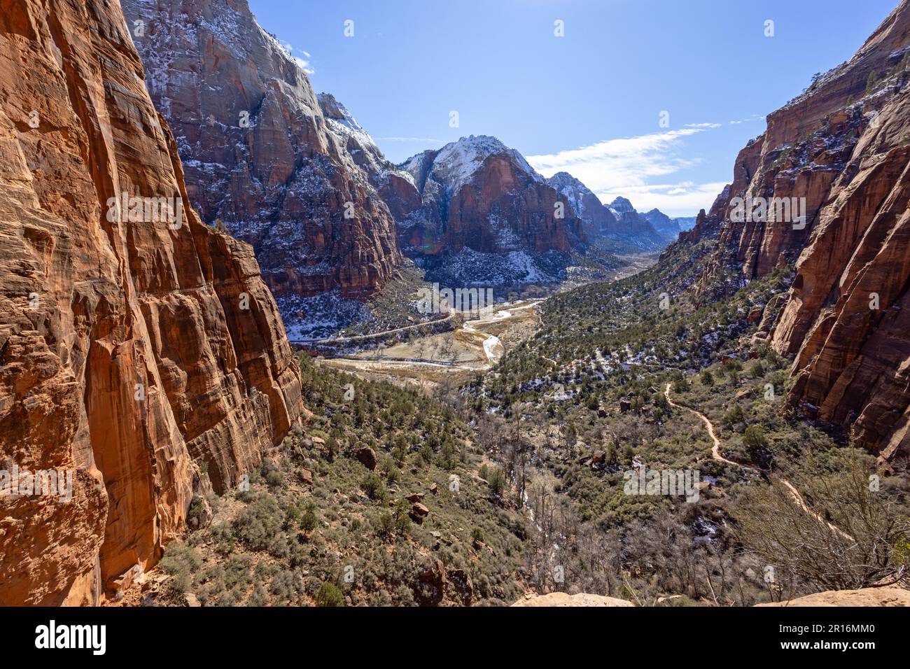 Angels landing trail view of Zion National Park in Springdale, Utah ...