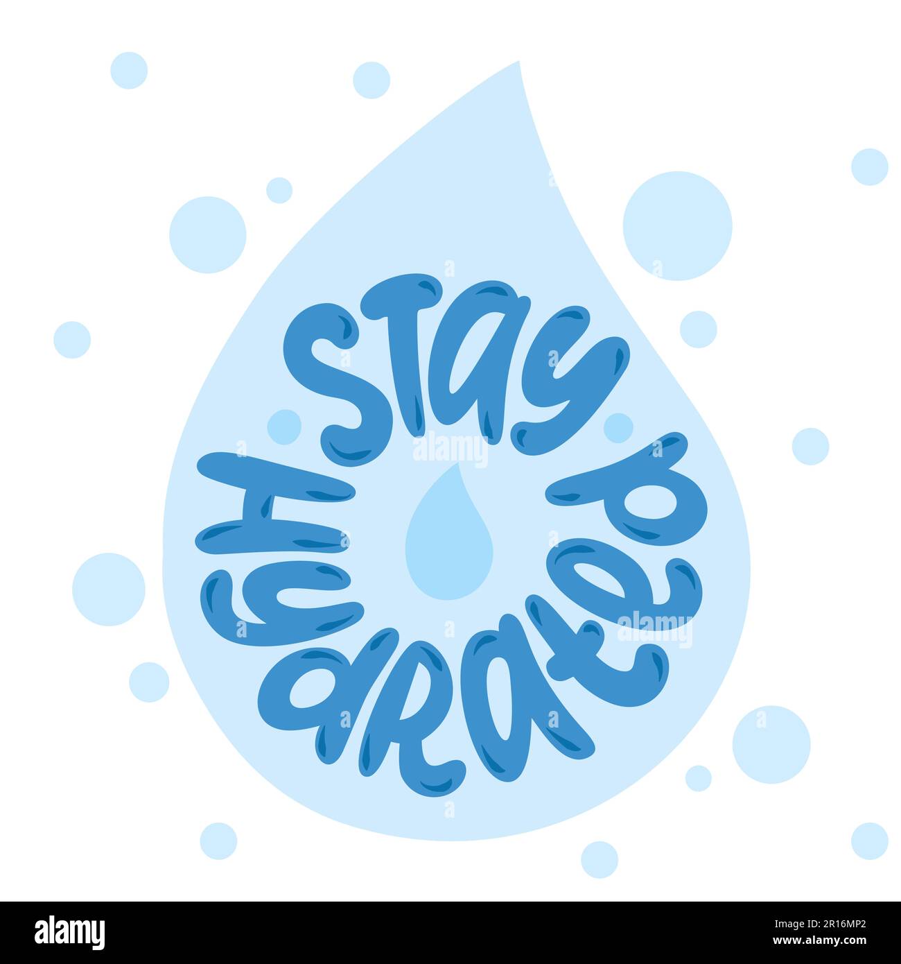 STAY HYDRATED logo stamp quote. Self-care word. Modern design text stay ...