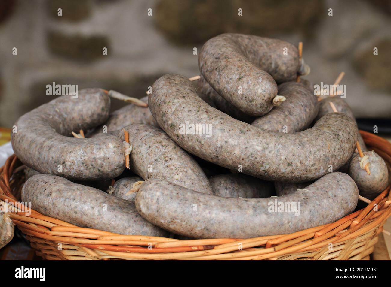 white pudding as czech traditional food as nice background Stock Photo ...