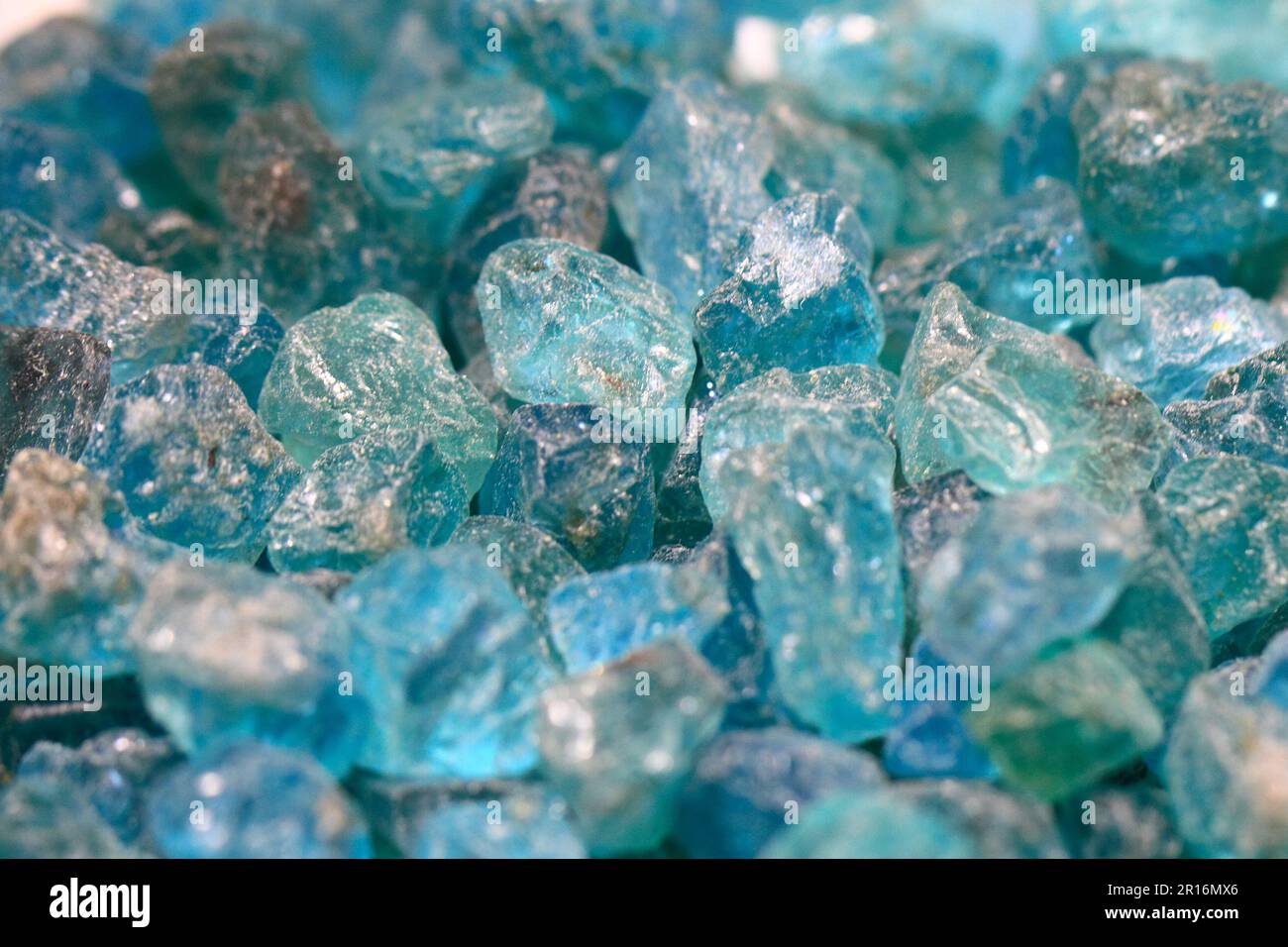 Blue apatite crystal hi-res stock photography and images - Alamy