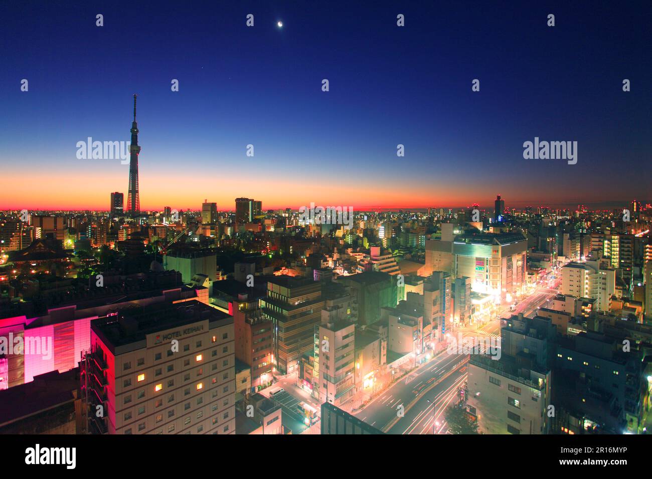 Kokusaidori and Tokyo Sky tree in early morning Stock Photo - Alamy