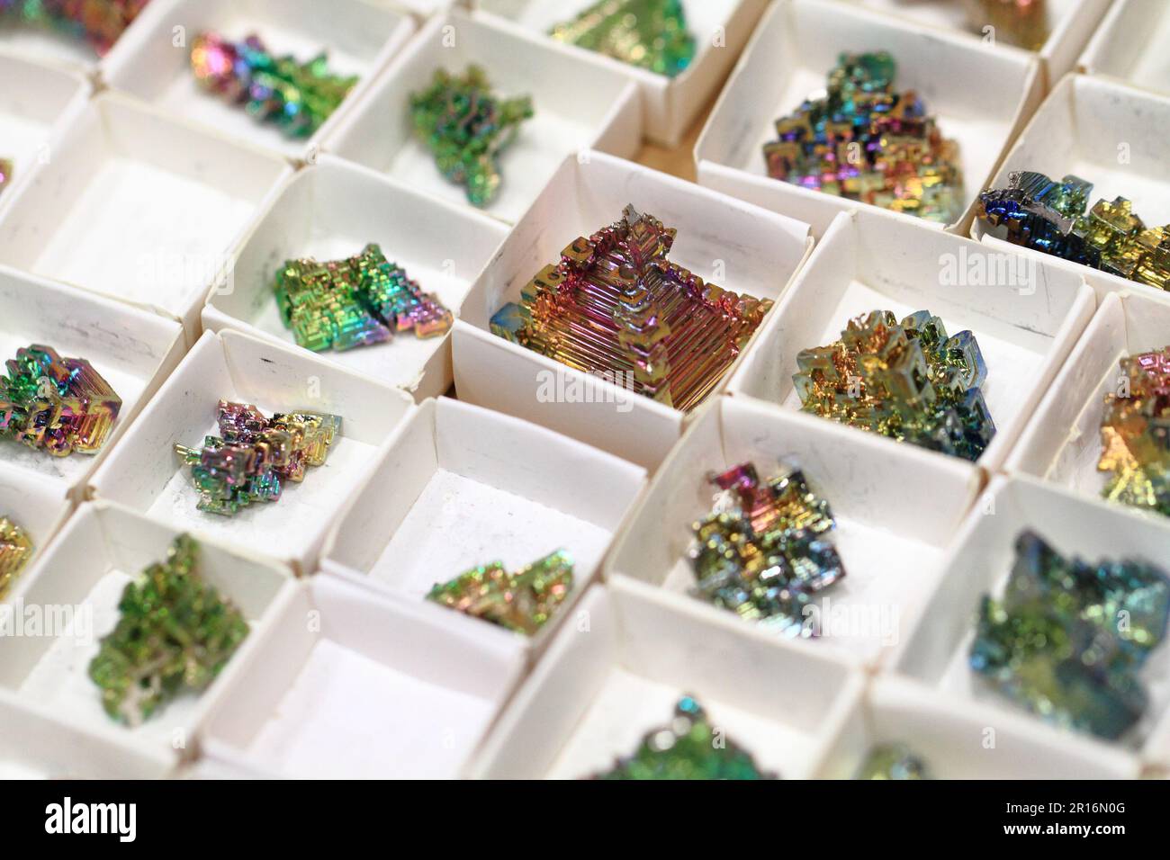 bismuth mineral collection as very nice background Stock Photo - Alamy