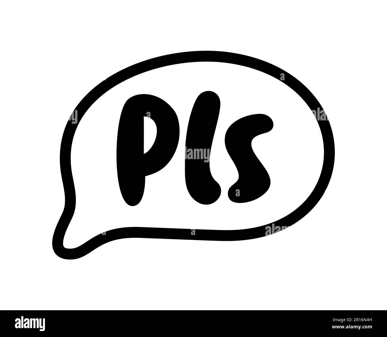 PLS speech bubble. Please text. Word used to make a request more polite. Used to add force to ...