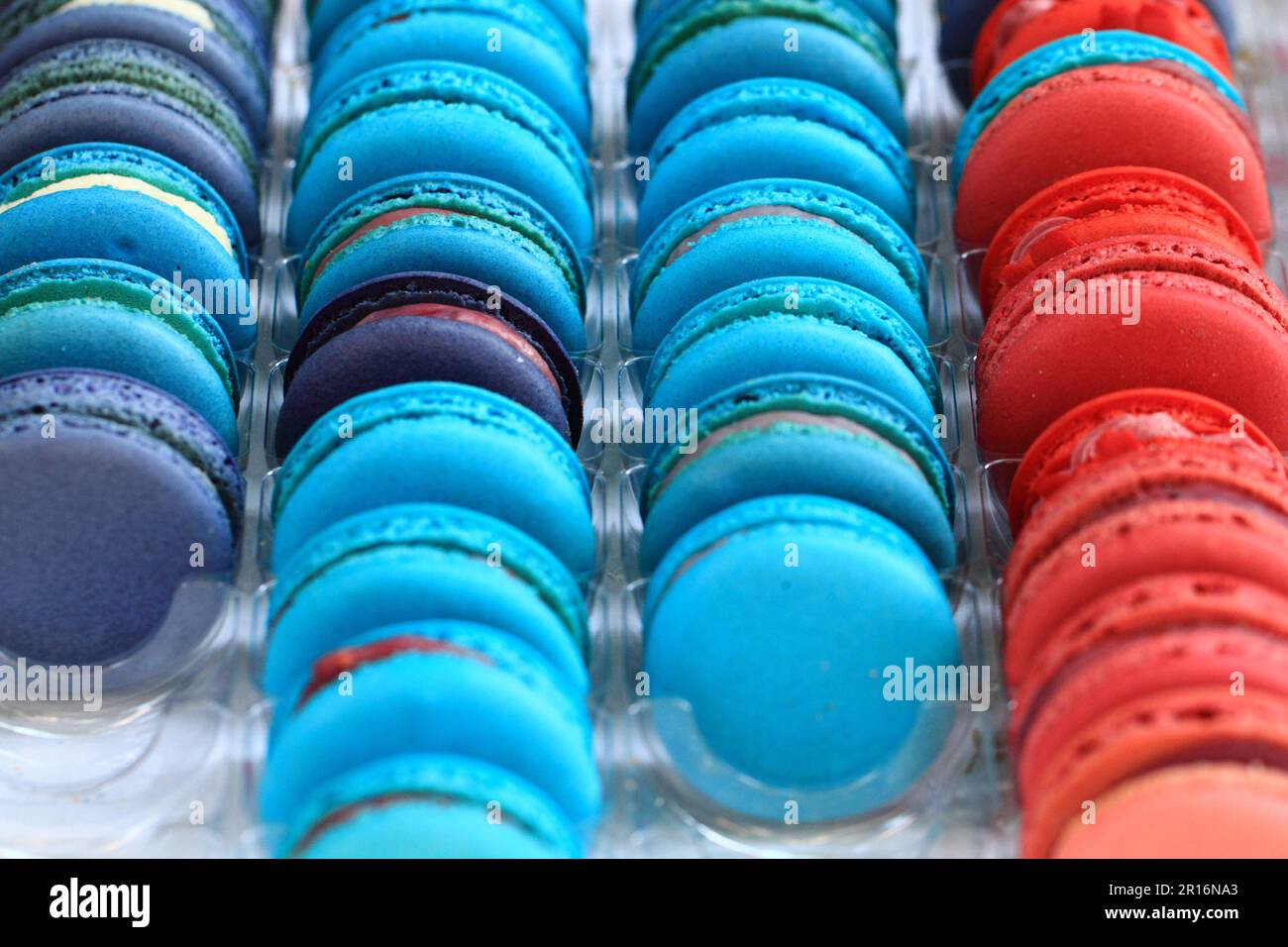 color macaroon as very nice sweet food background Stock Photo - Alamy