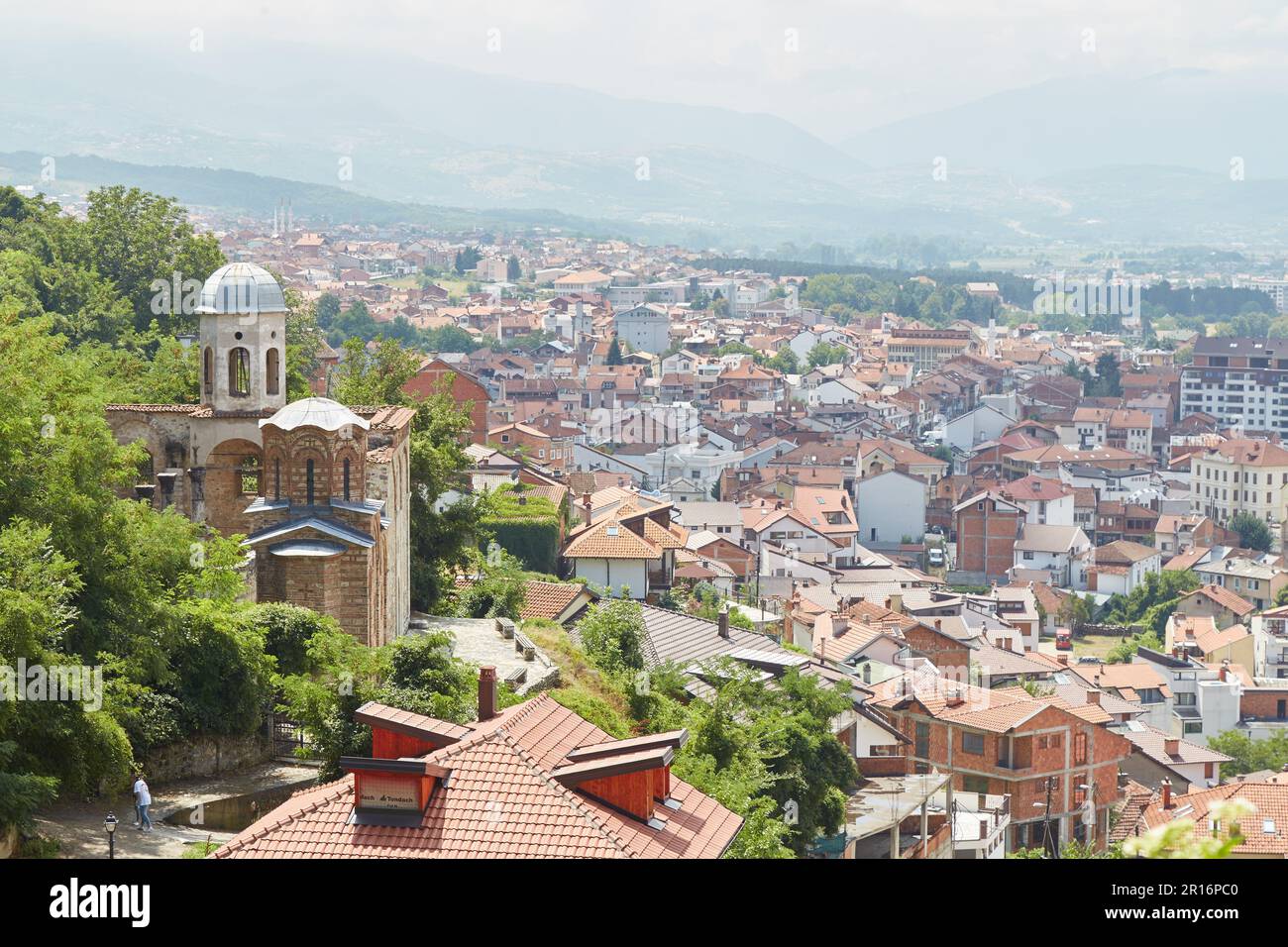 The well-preserved historic town of Prizren, Kosovo, known for its ...