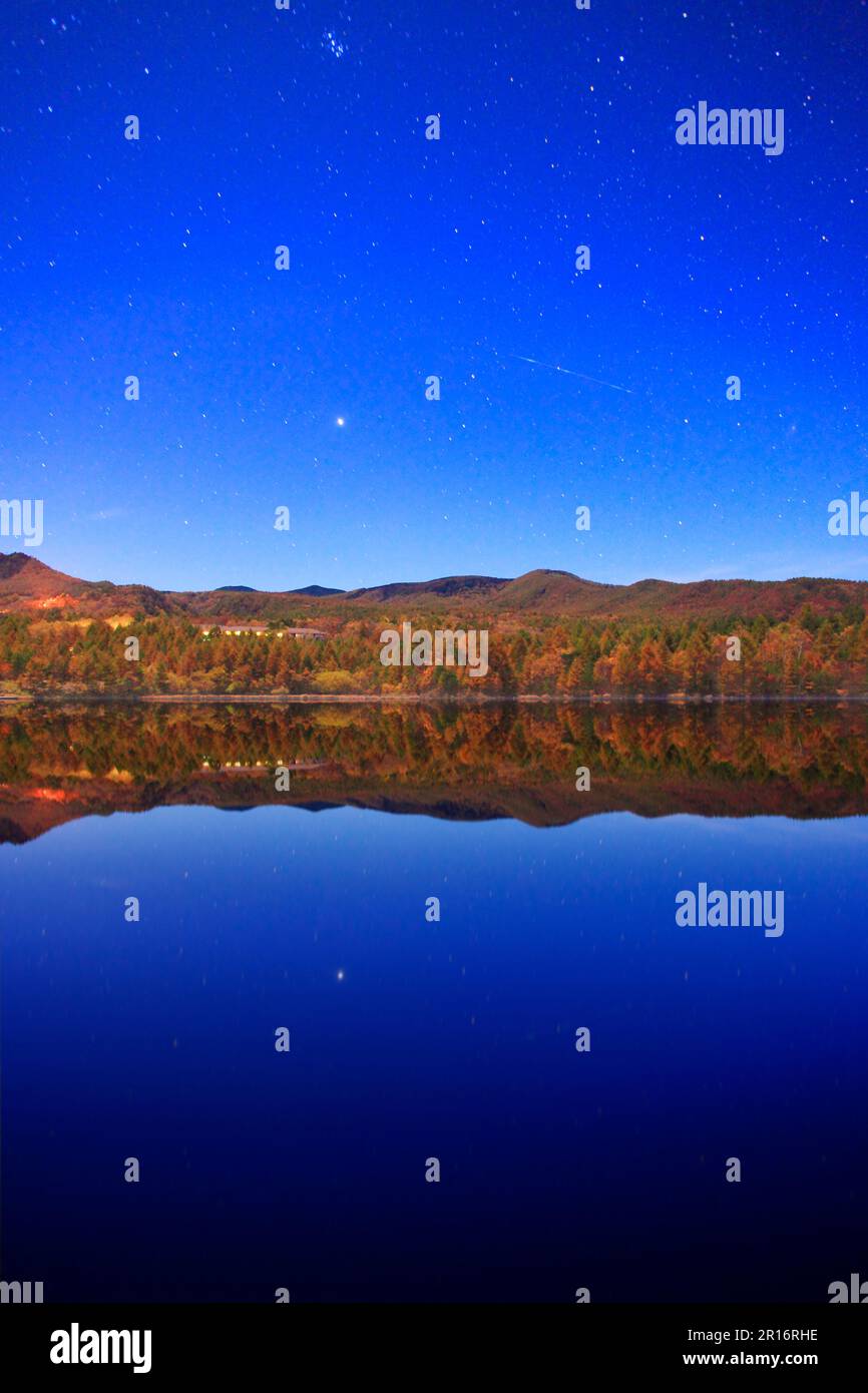 Night stars reflected lake hi-res stock photography and images - Alamy