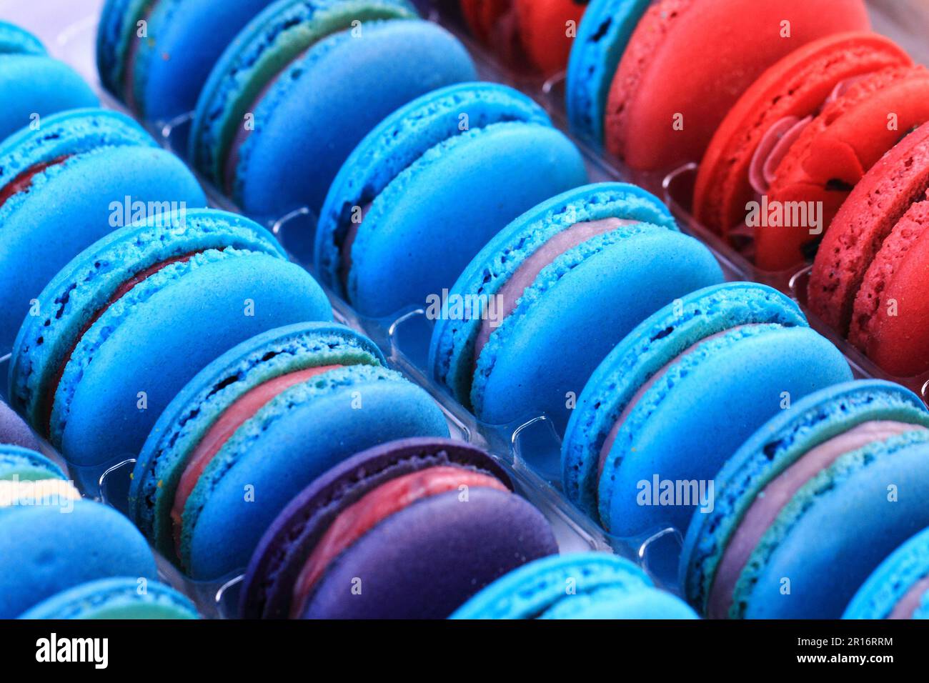 color macaroon as very nice sweet food background Stock Photo - Alamy