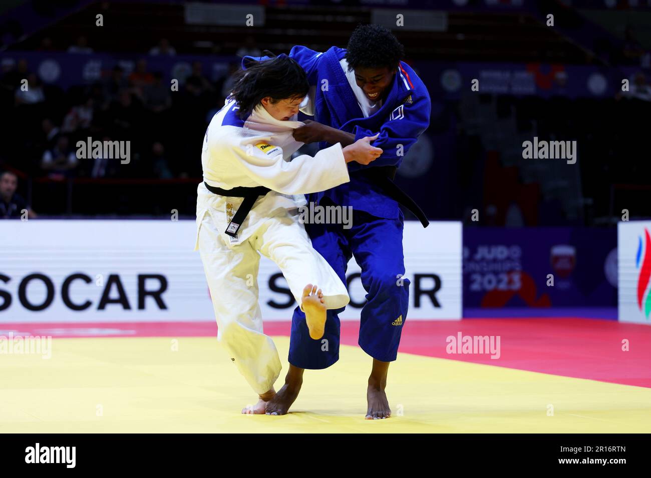 Ali Bin Hamad Al Attiyah Arena, Doha, Qatar. 11th May, 2023. (L-R) Saki Niizoe (JPN), Marie Eve ...