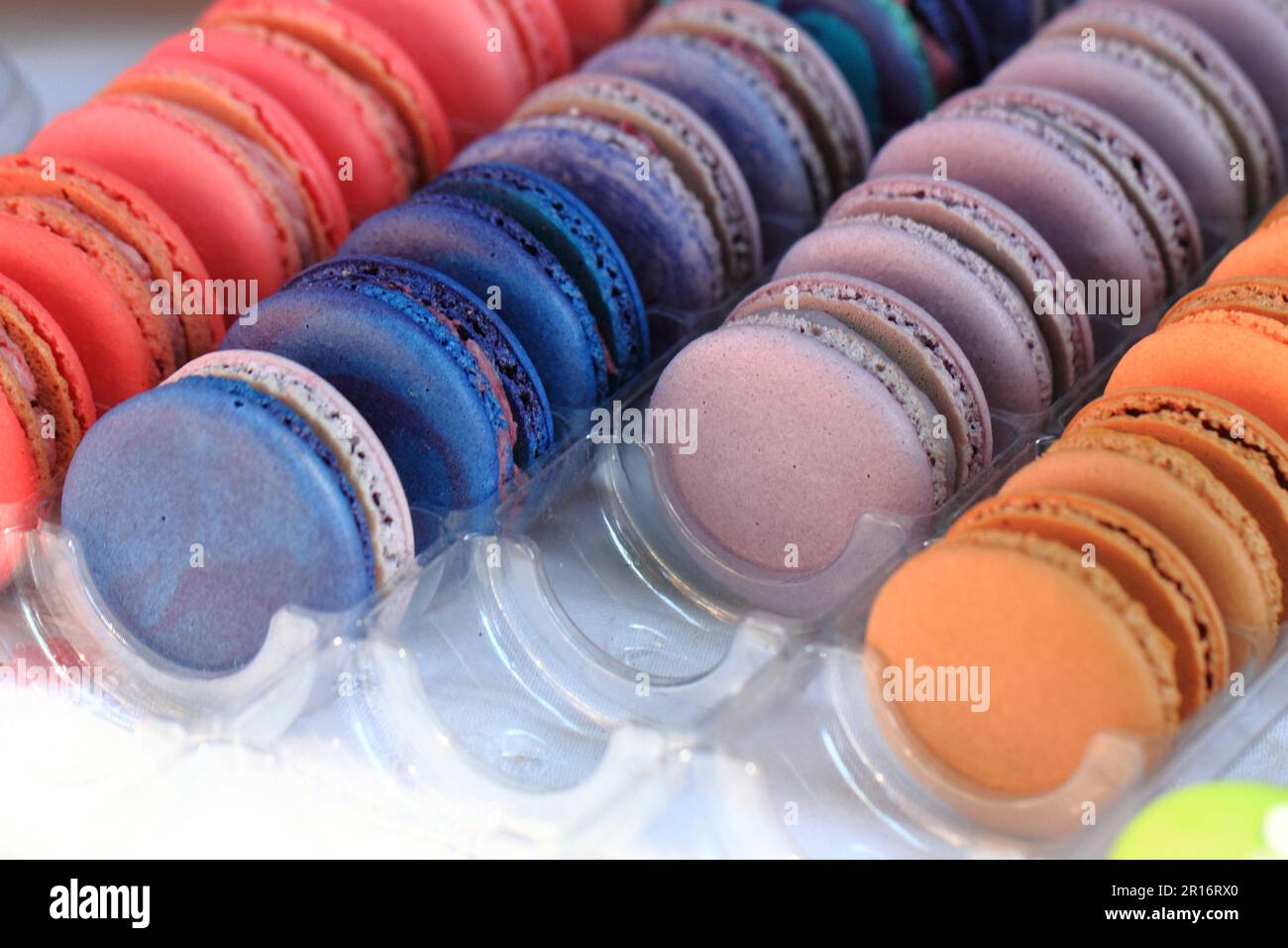 color macaroon as very nice sweet food background Stock Photo - Alamy