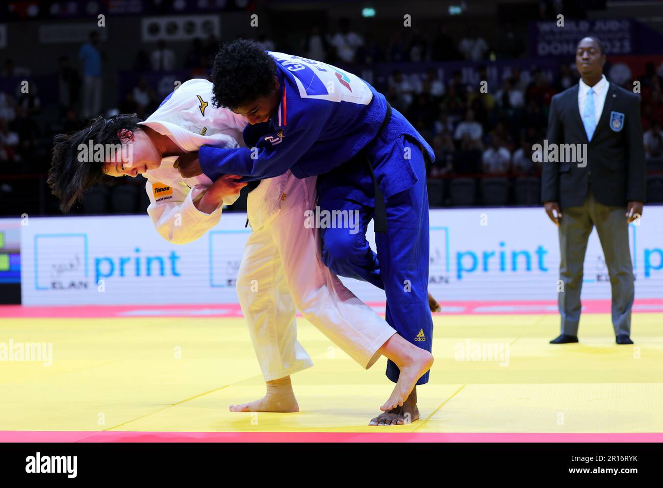(L-R) Saki Niizoe (JPN), Marie Eve Gahie (FRA), MAY 11, 2023 -Judo : World Judo Championships ...