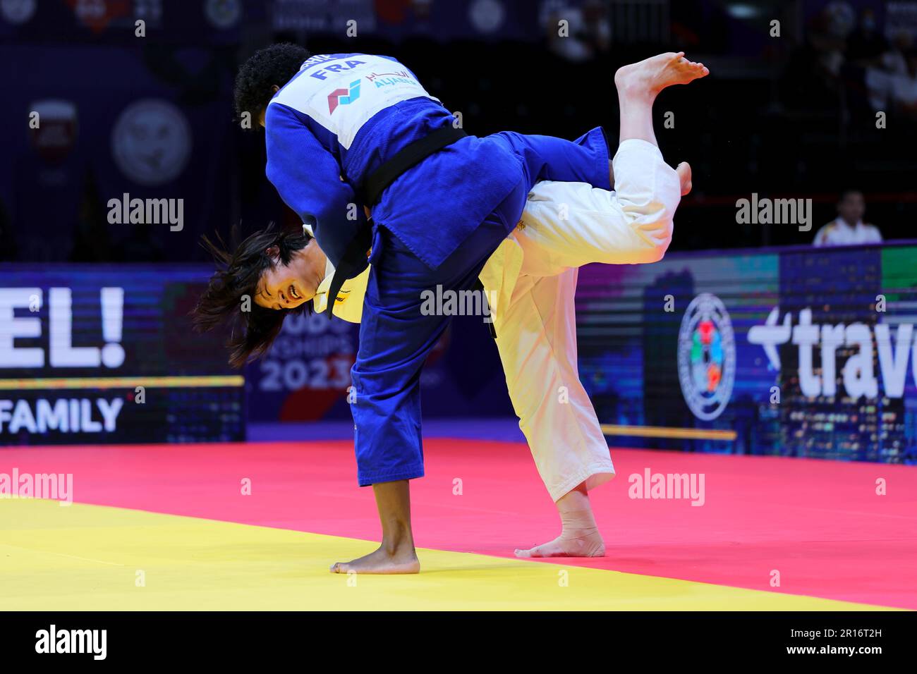 Ali Bin Hamad Al Attiyah Arena, Doha, Qatar. 11th May, 2023. (Top-Bottom) Marie Eve Gahie (FRA ...