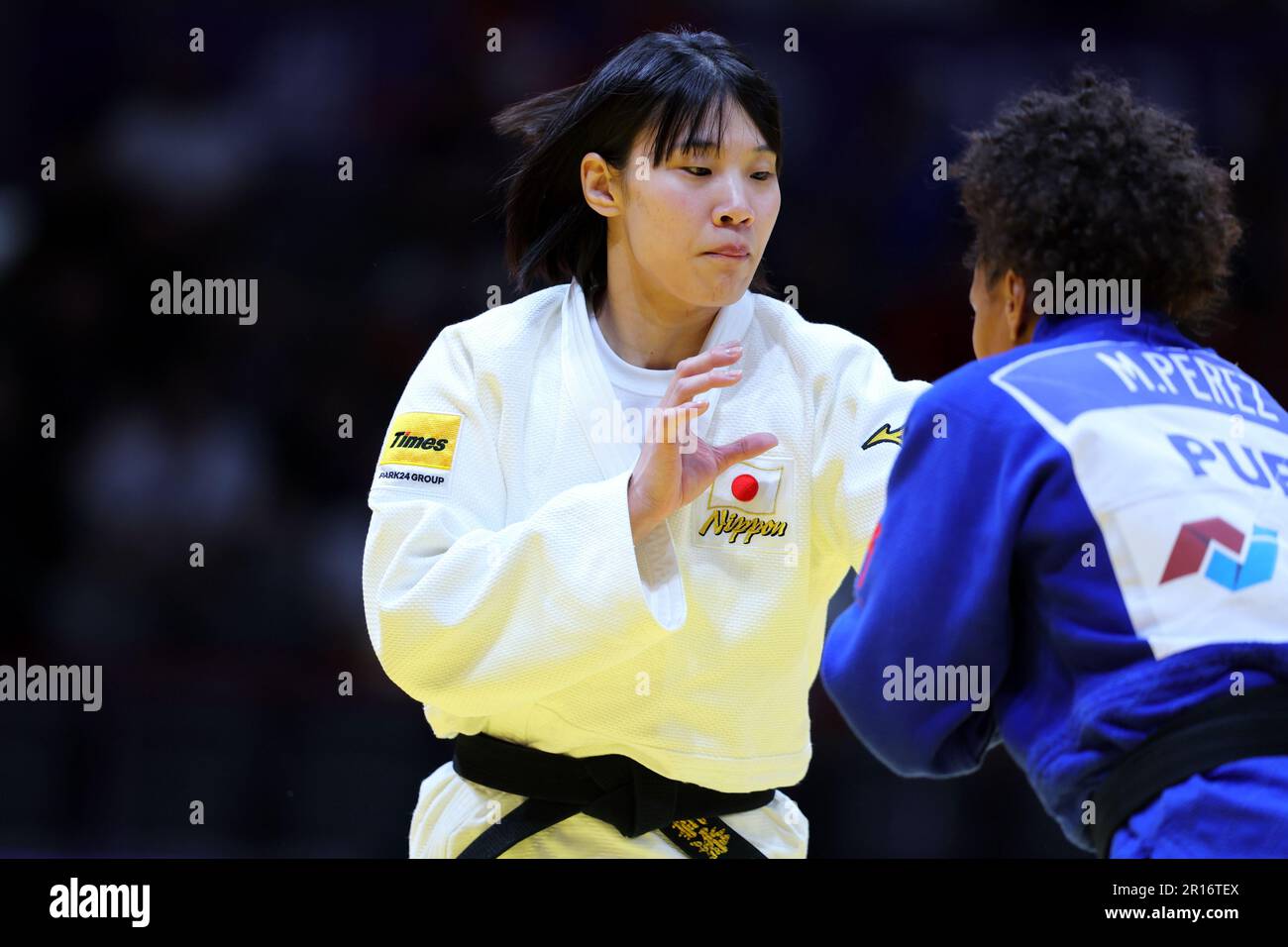 Ali Bin Hamad Al Attiyah Arena, Doha, Qatar. 11th May, 2023. (L-R) Saki ...
