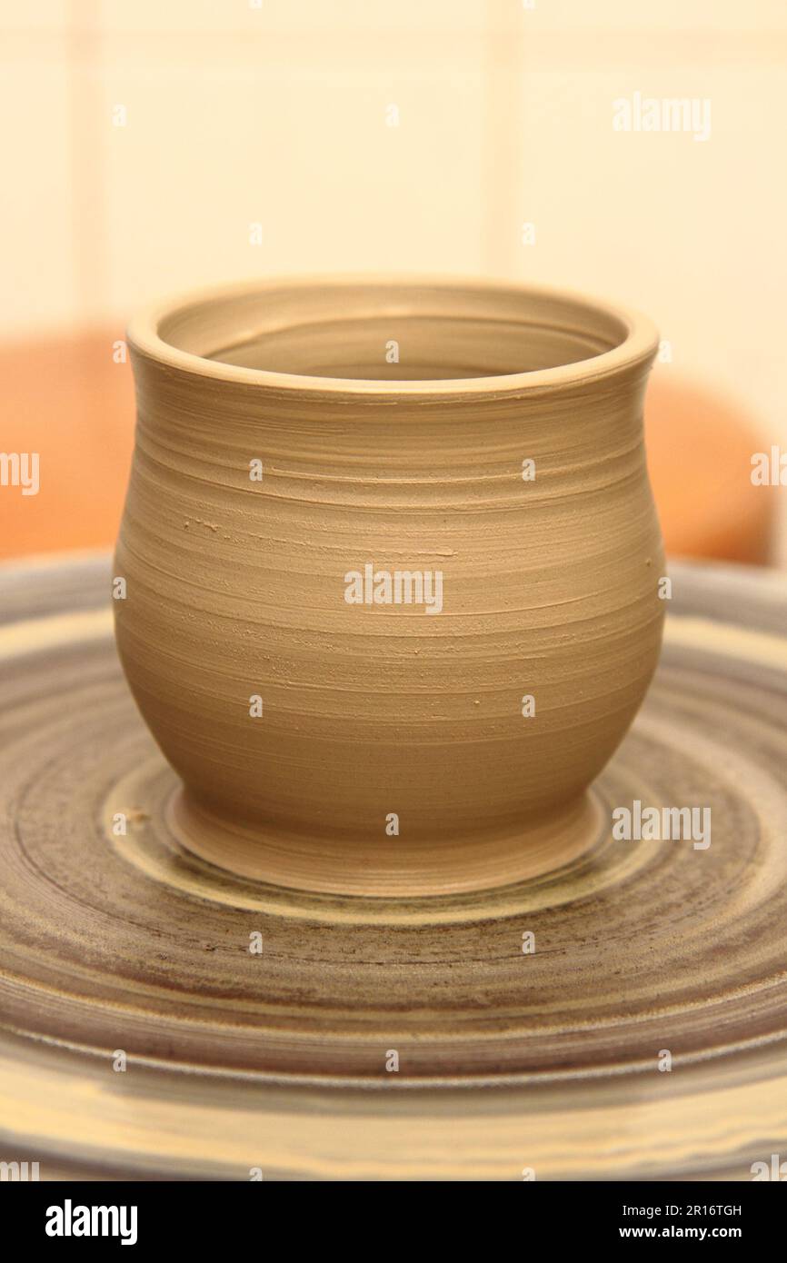 handmade pottery as very nice artist background Stock Photo - Alamy