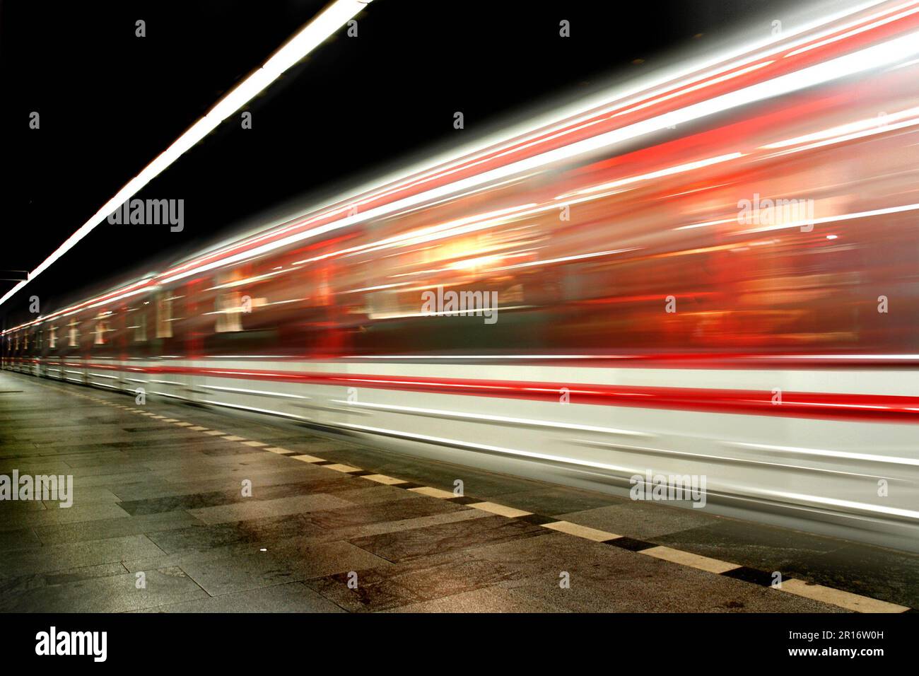 subway in the prague as nice transportation background Stock Photo - Alamy