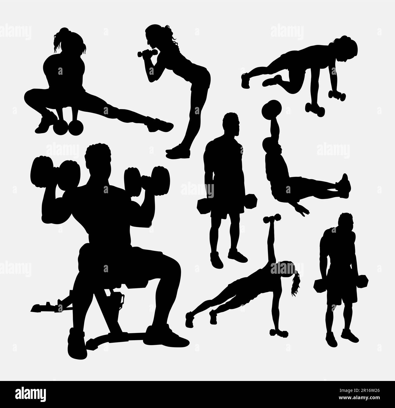 Male female cartoon human Black and White Stock Photos & Images - Alamy