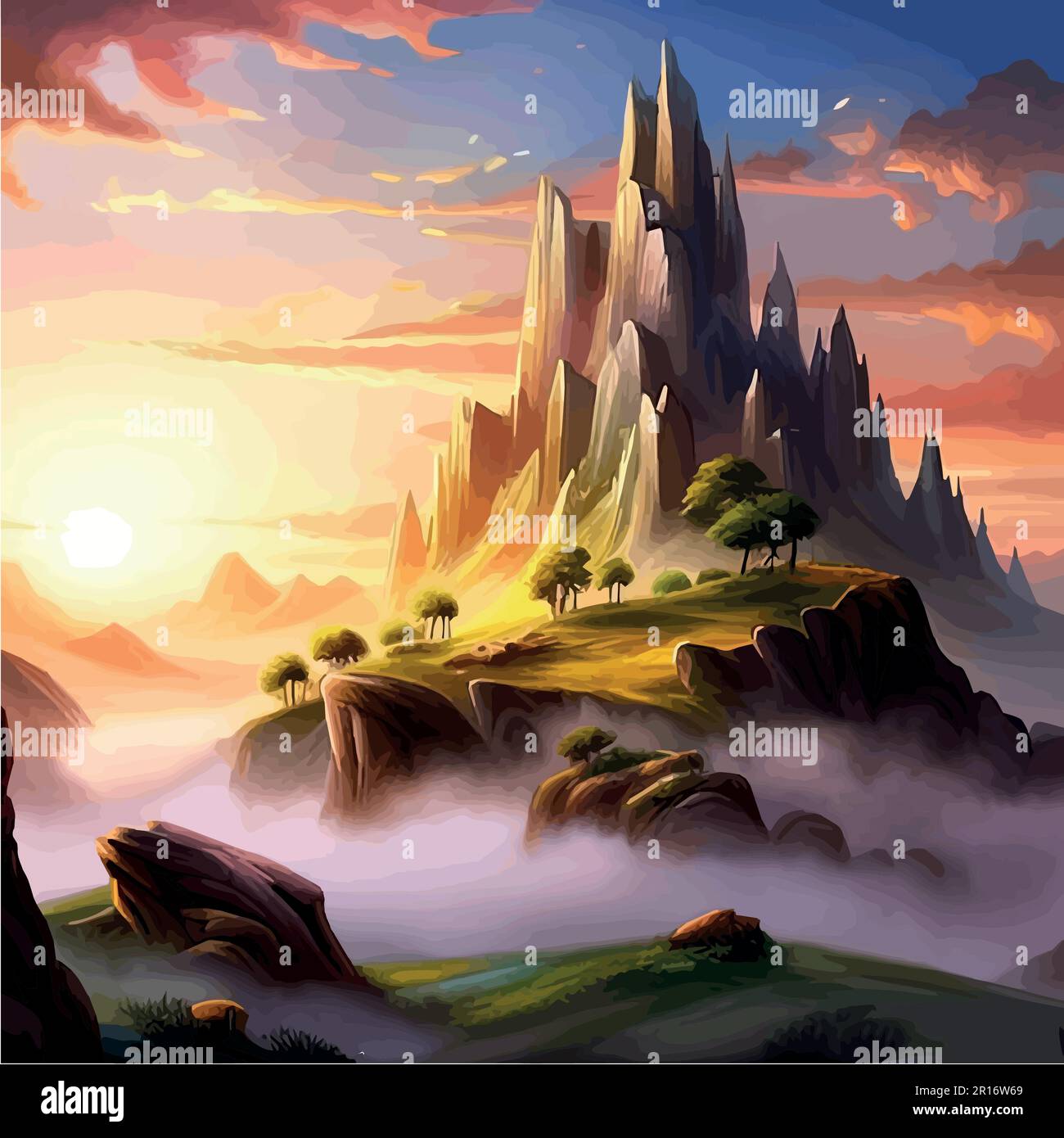 Magnificent mount Stock Vector Images - Alamy