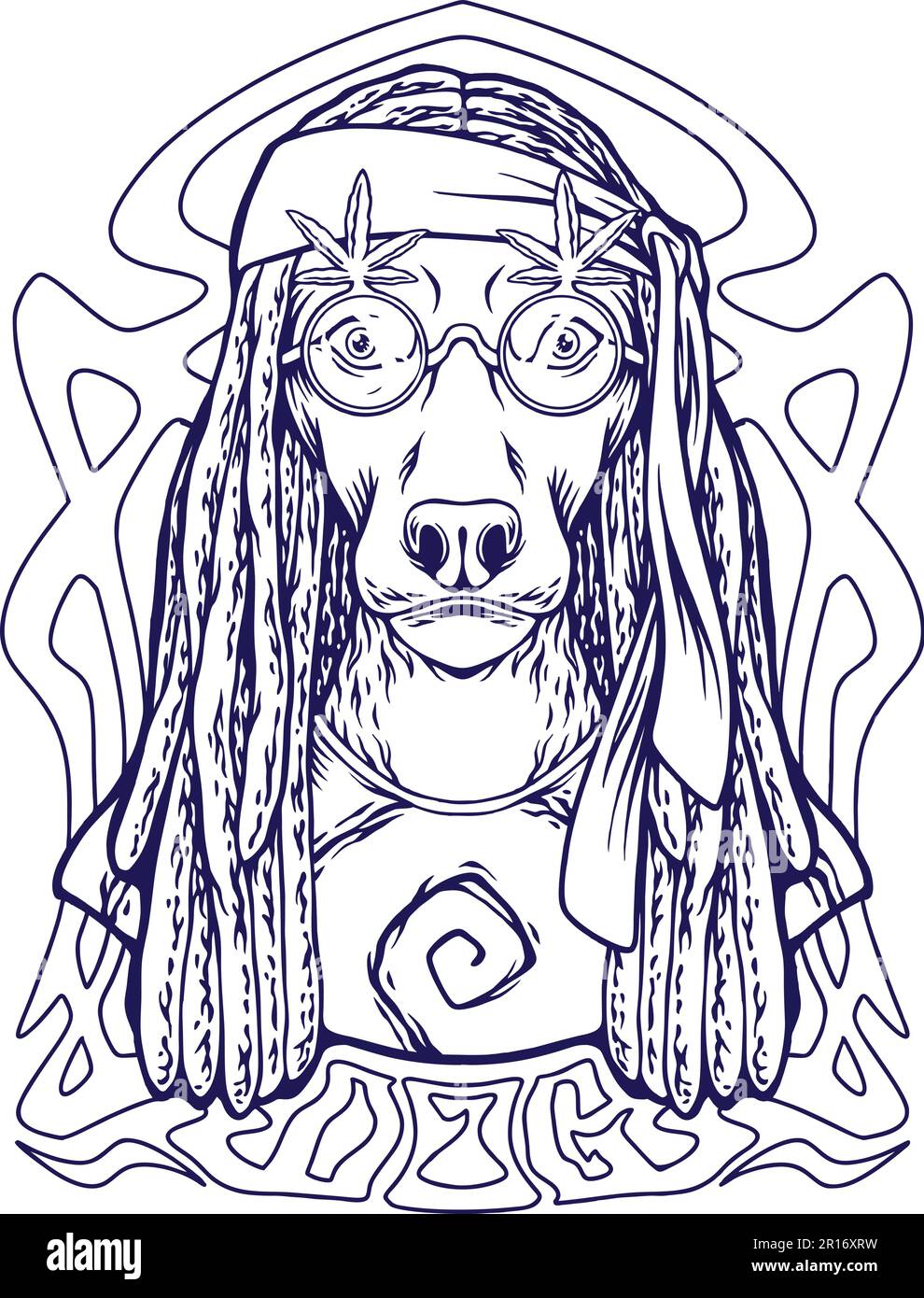 Trippy Hippie Dog Trippy Hippie Dog Etsy