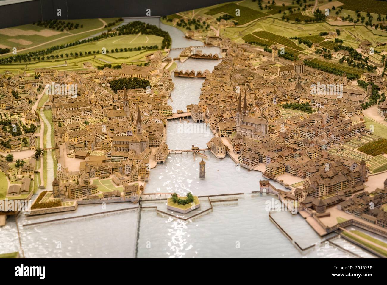 Model of the city, City of Zurich Construction History Archive, Old ...