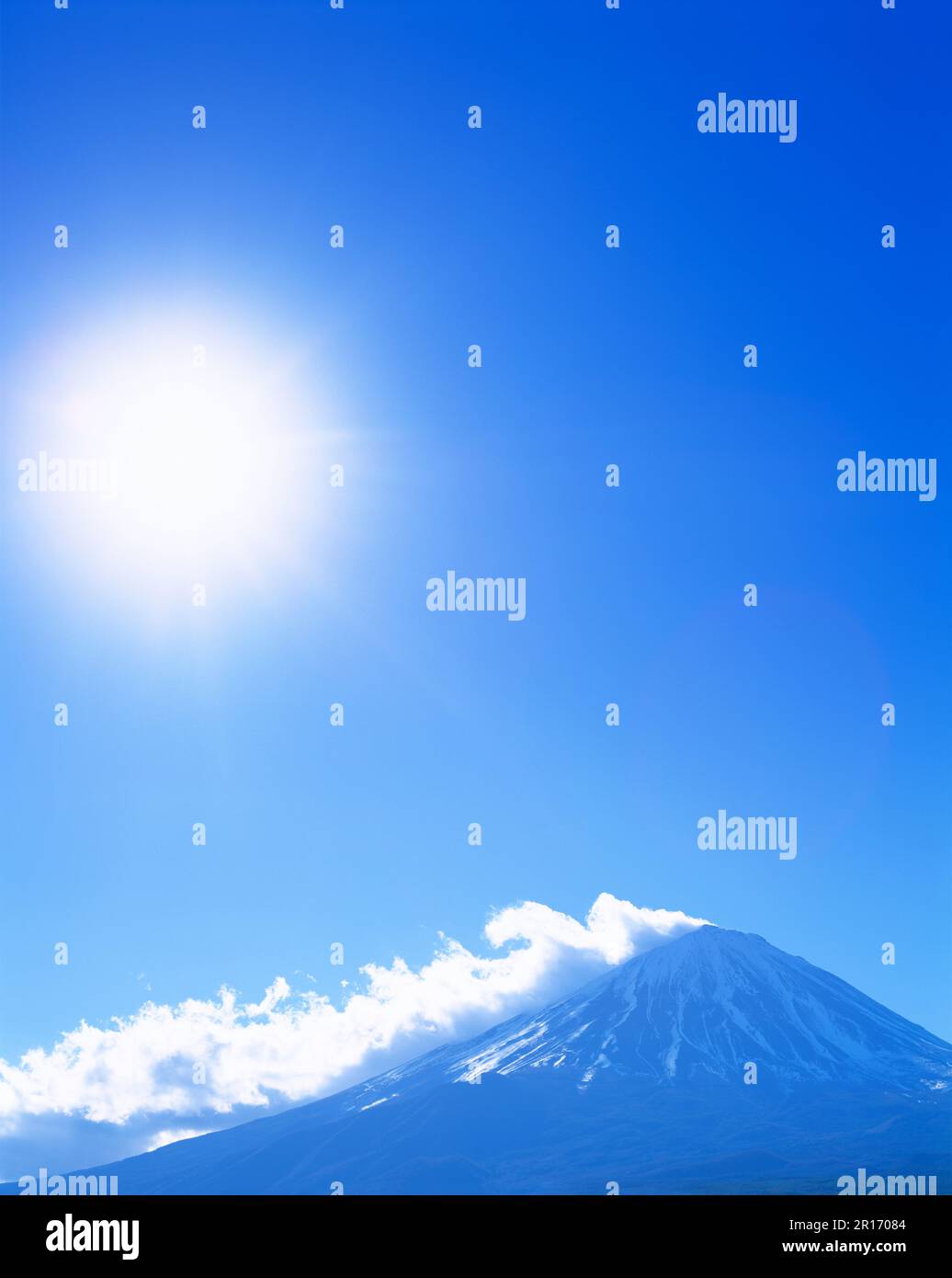 Sun and Mount Fuji Stock Photo - Alamy