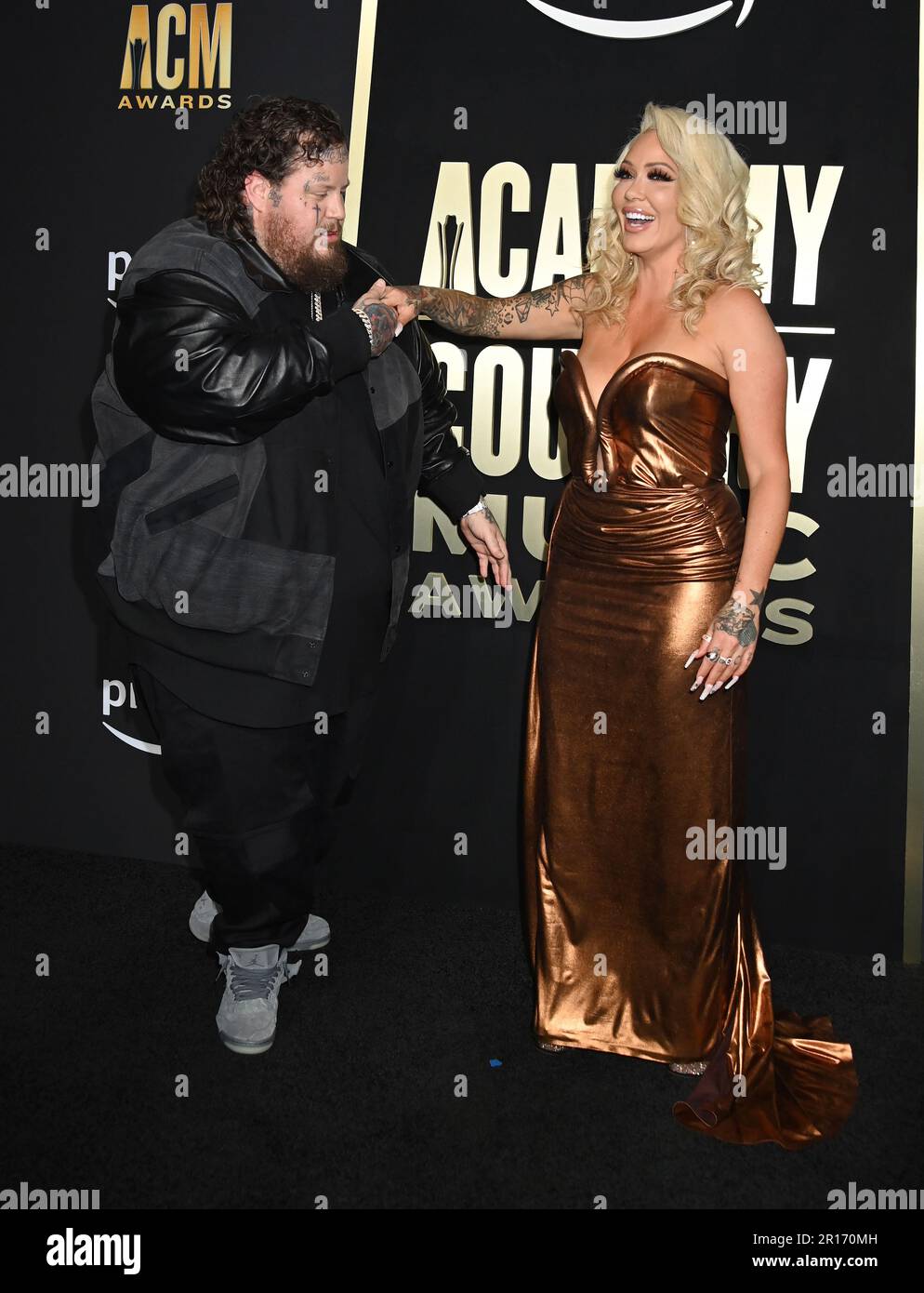 Frisco, USA. 11th May, 2023. Jelly Roll and Bunnie DeFord arriving at ...
