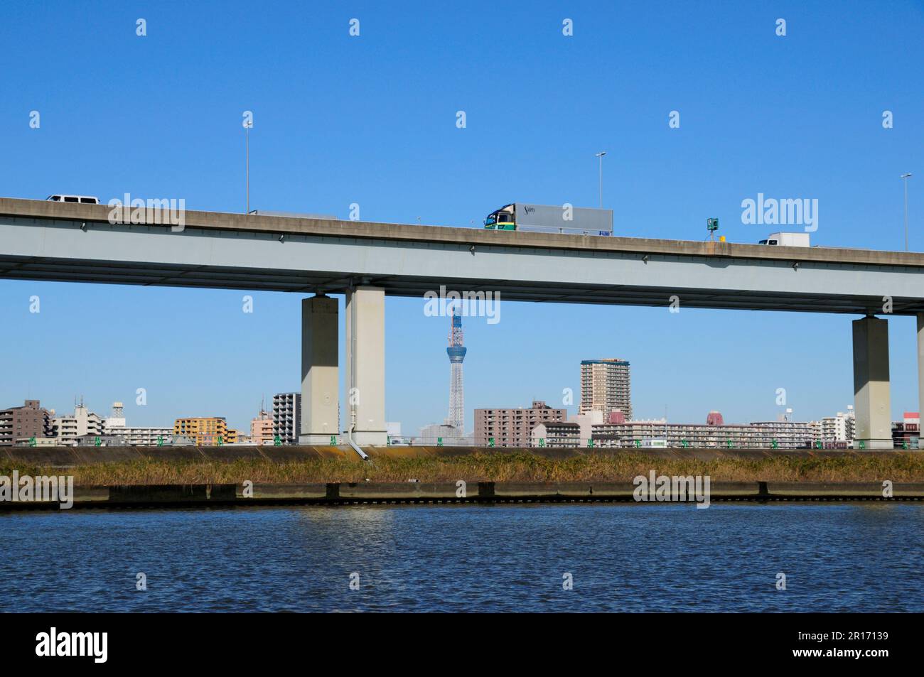 Capital High Central Circular Route and Sky Tree view Stock Photo - Alamy