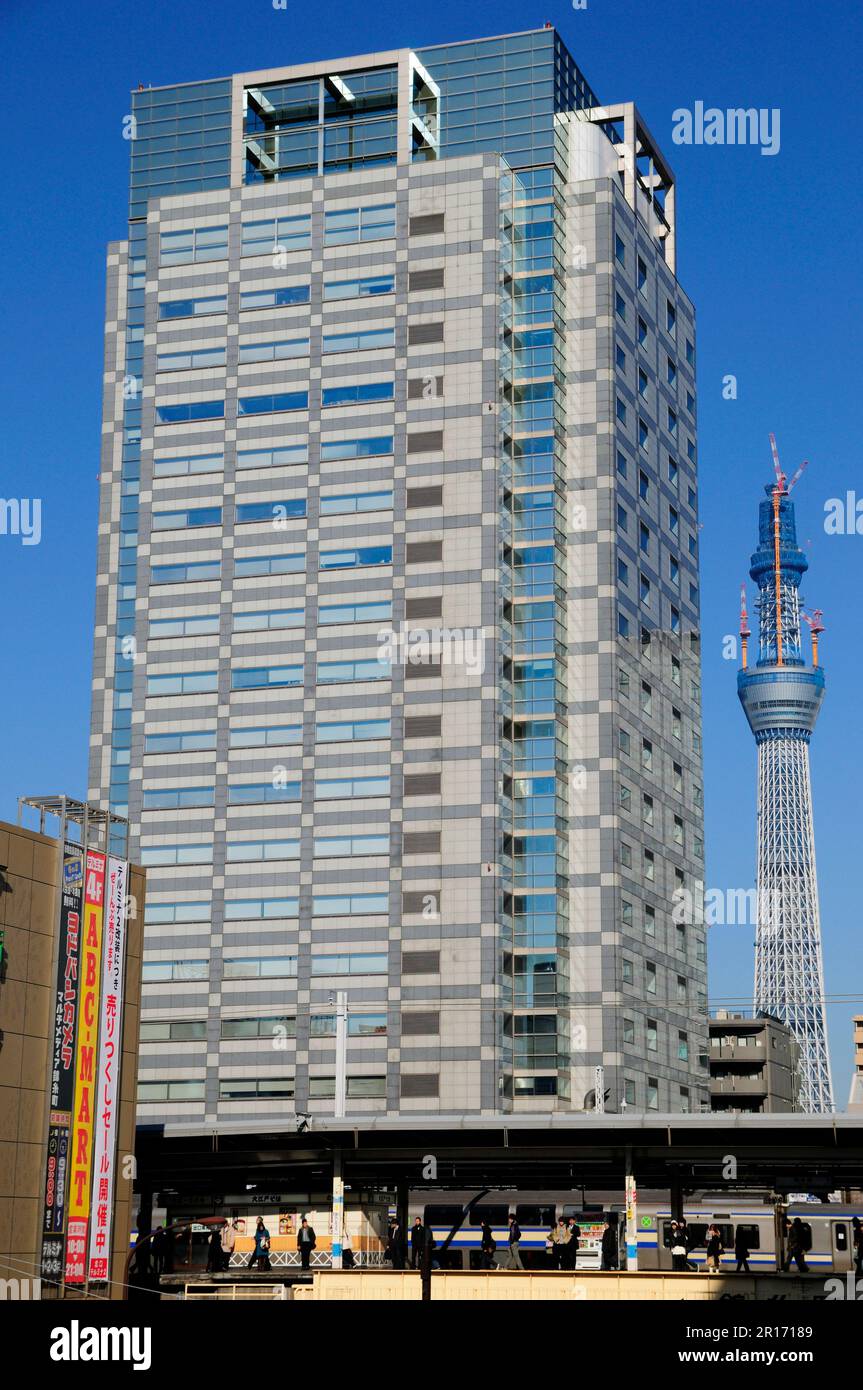 Kinshicho station and Sky tree Stock Photo - Alamy