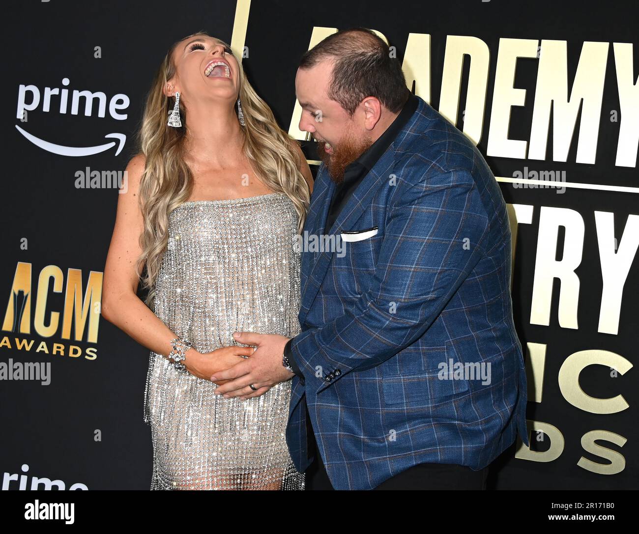 Frisco, USA. 11th May, 2023. Luke Combs and Nicole Hocking arriving at ...